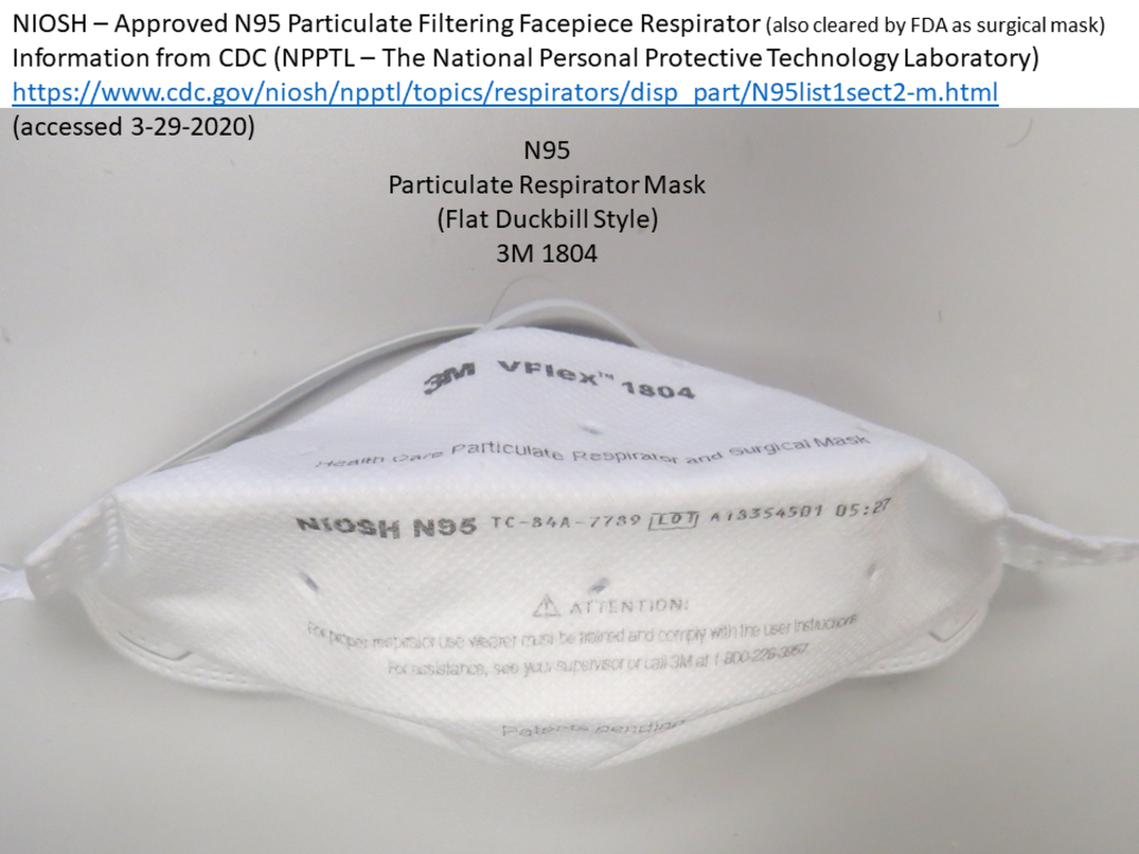 N95 Respirators (HEPA or High-Efficiency-Particulate-Air Filter ...