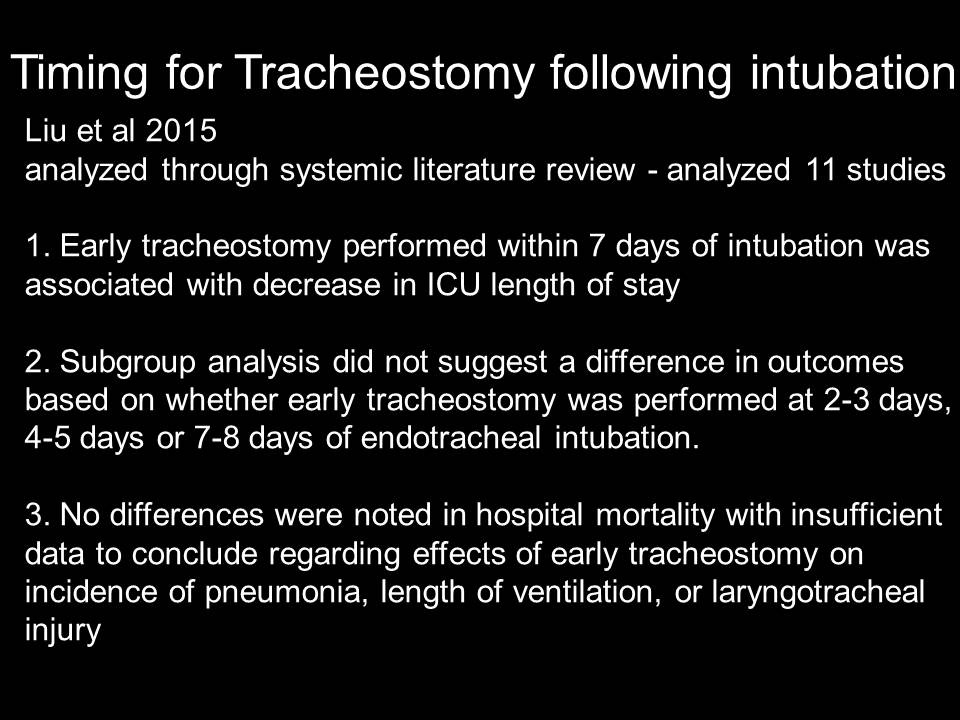 Indications and Timing for Tracheostomy | Iowa Head and Neck Protocols ...