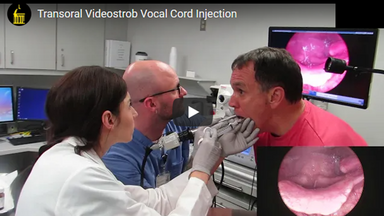 Vocal Cord Injection with Prolaryn Gel with Videostroboscopy (Transoral ...